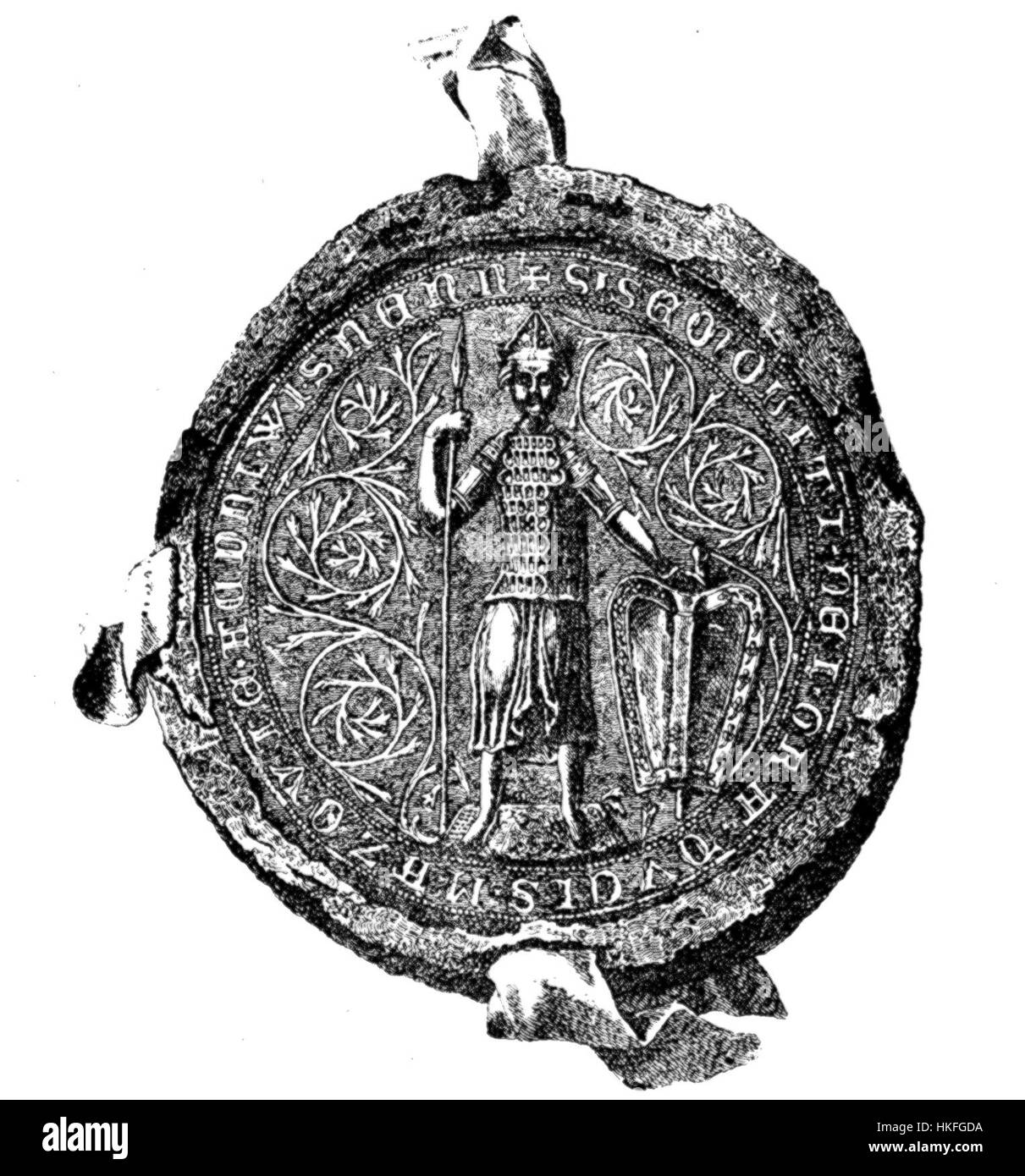 This seal belongs to Ziemowit II of Mazovia, a medieval Polish ruler ...