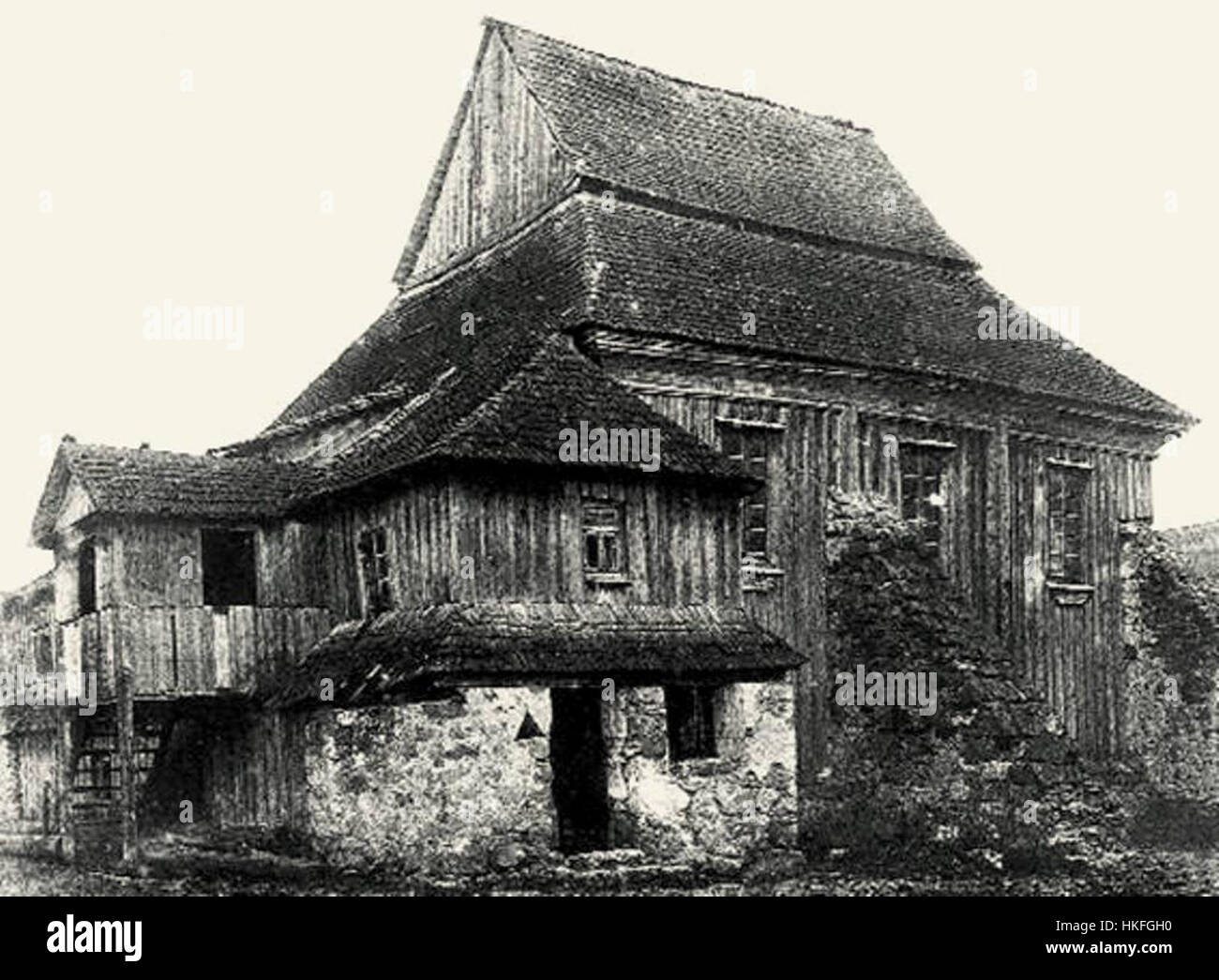 The wooden synagogue in Minkivtsi is an architectural relic of Jewish ...