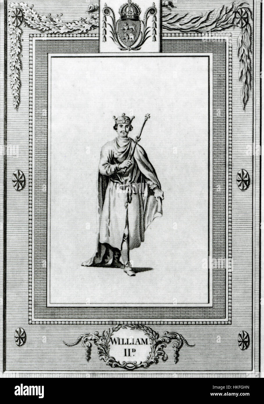 This engraving of William Rufus, also known as William II of England, depicts the controversial ...