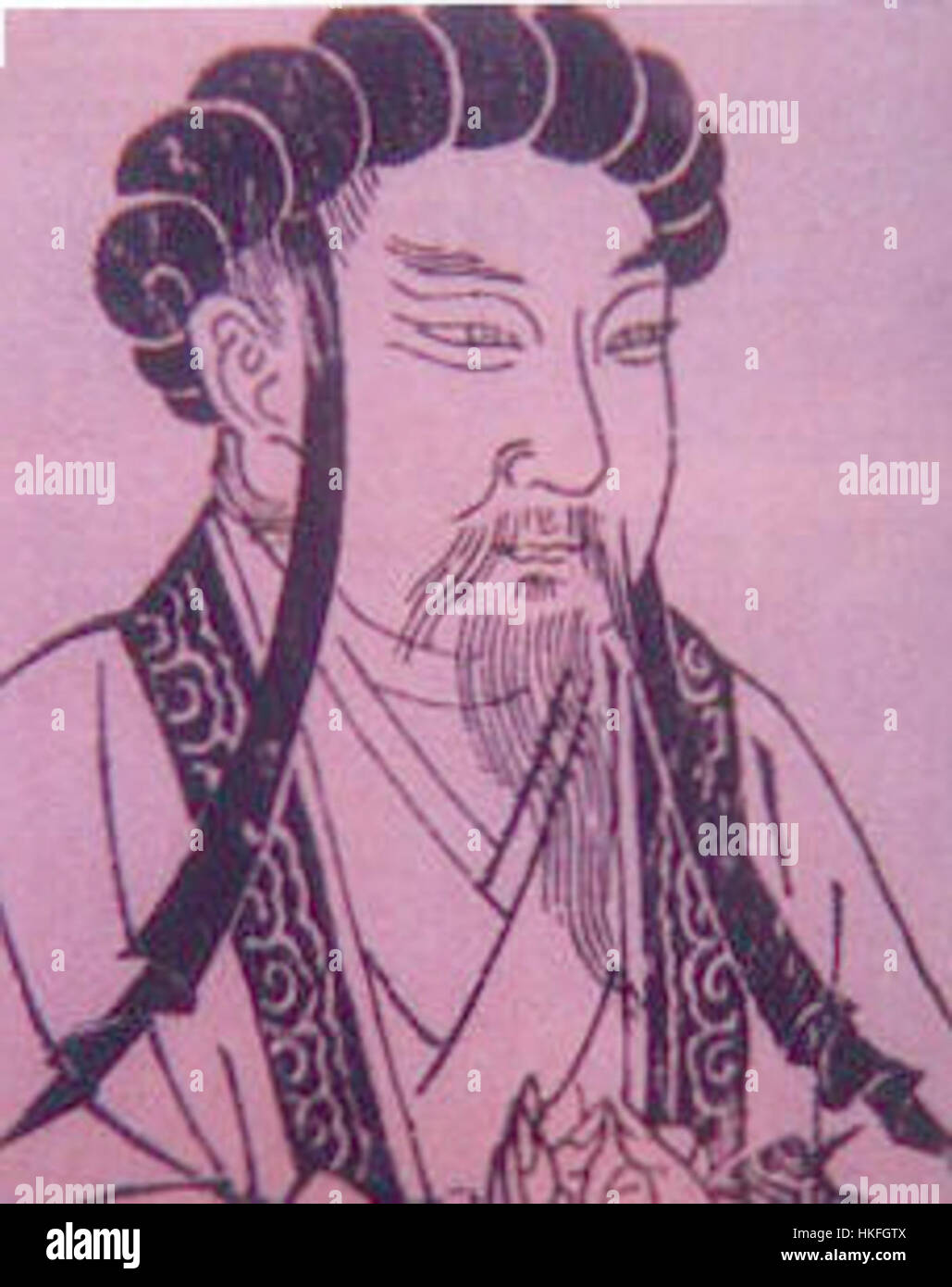 This artwork portrays Zhuge Liang, the celebrated strategist and ...