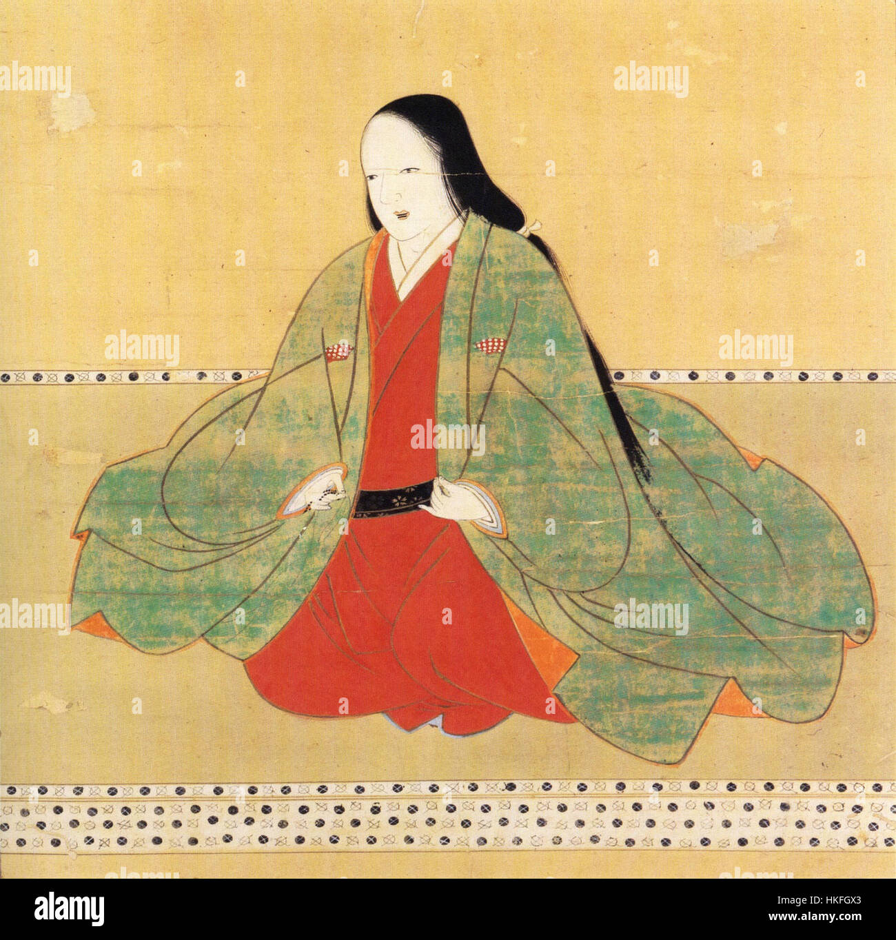 'Okame no Kata' is an ancient Japanese art piece depicting the figure ...