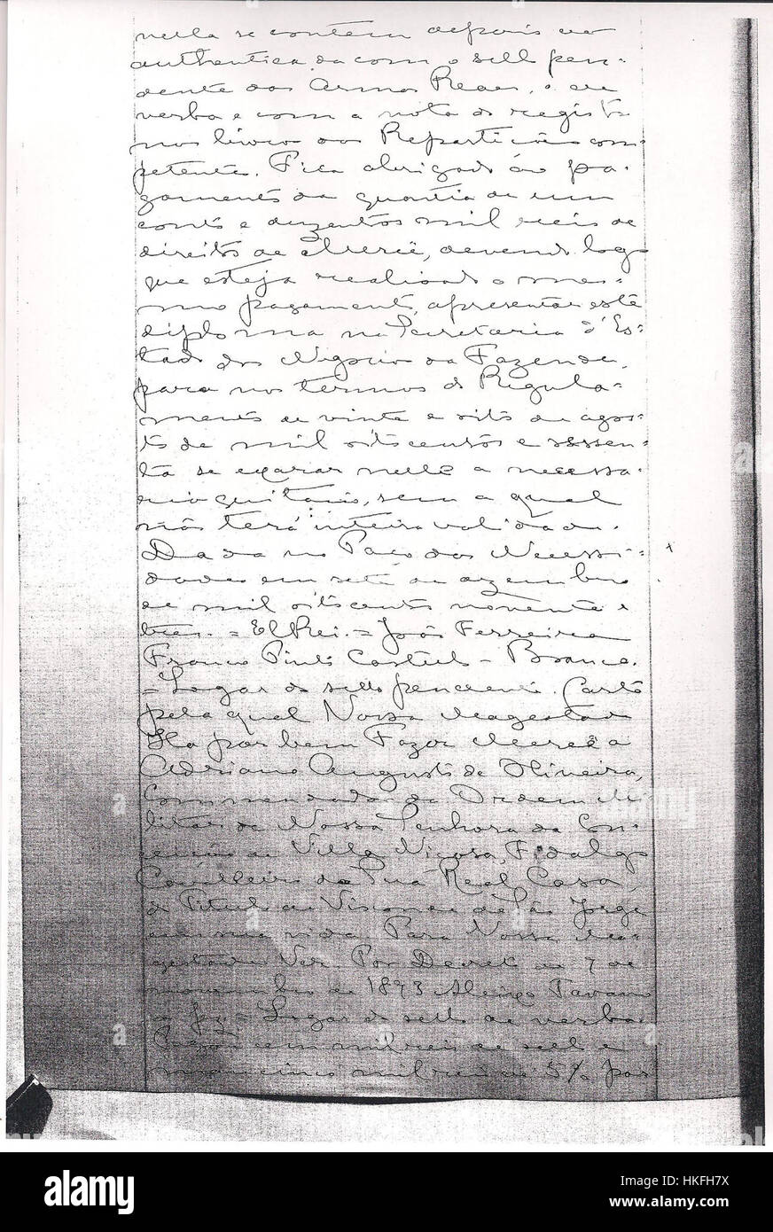 This painting titled 'Visconde 2' captures a historical figure, likely ...