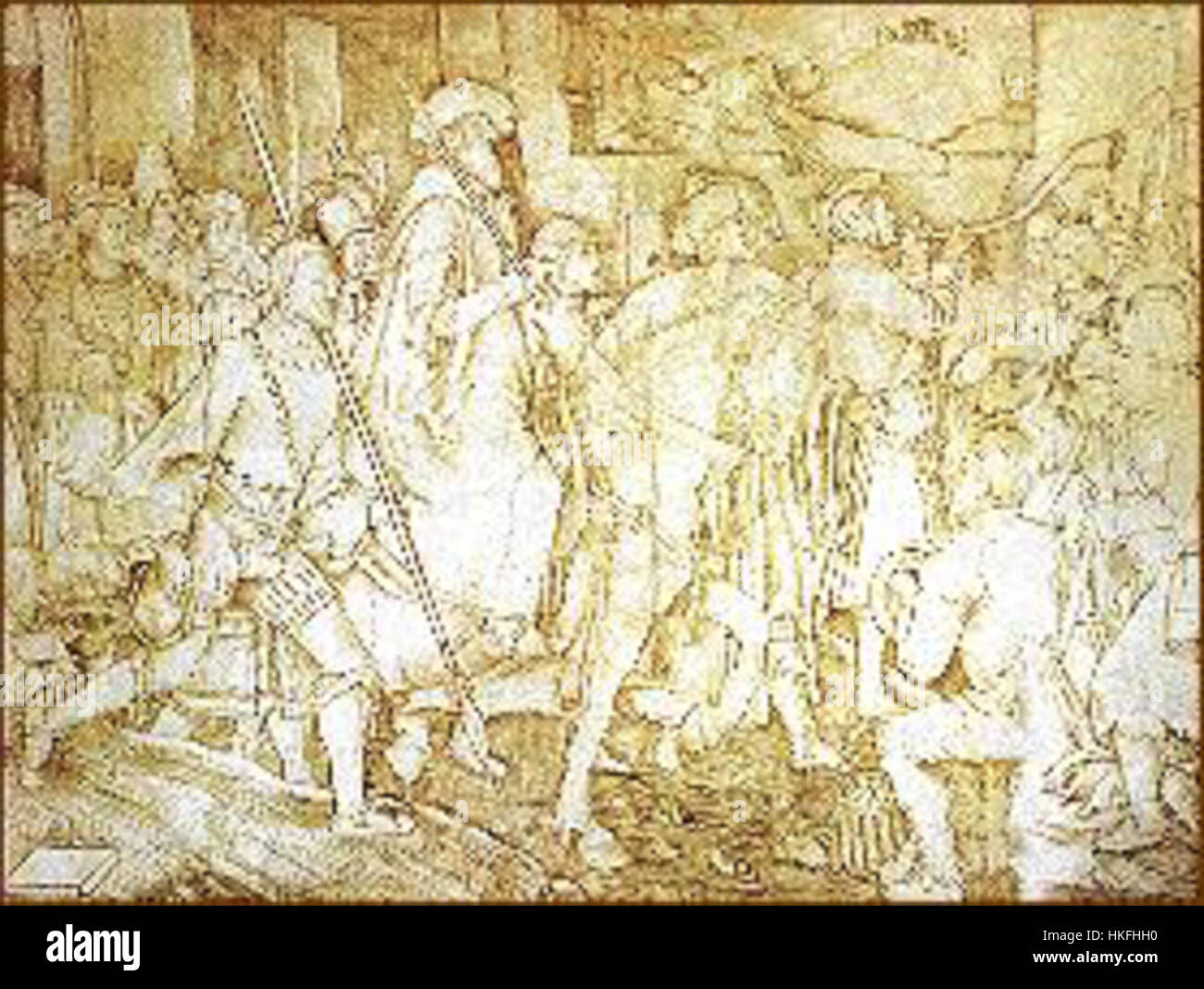 The painting titled 'Visitation Monasteries' depicts the religious ...