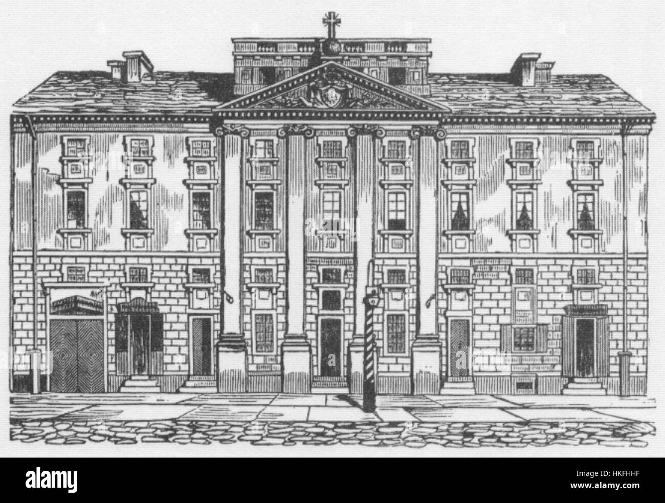 This painting captures the architectural beauty of the Basilica of the ...