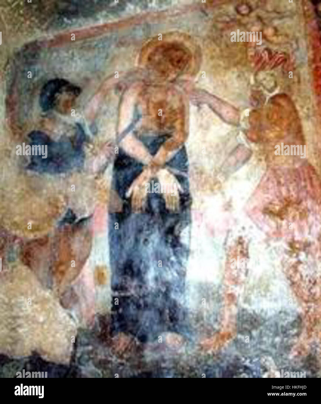 This artwork, titled Martirio di Santa Febronia, depicts the martyrdom ...