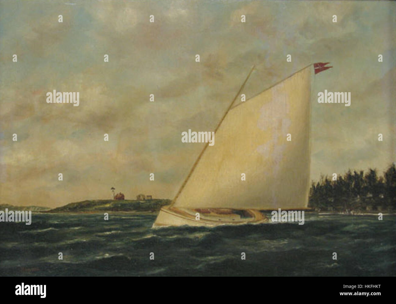 This painting by Stubbs depicts an offshore yacht race, capturing the ...