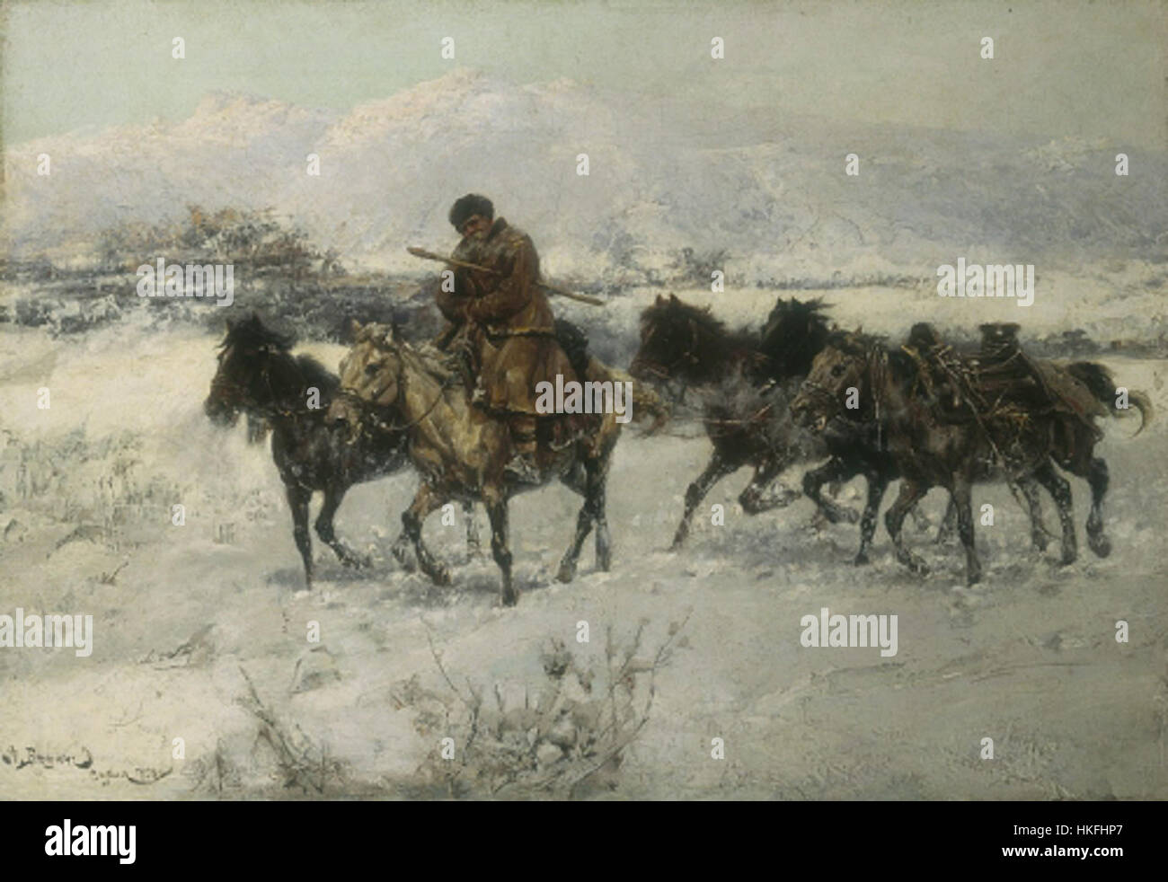 'Vrushtane ot Pazar' by Jaroslav Vesin portrays a historical market ...