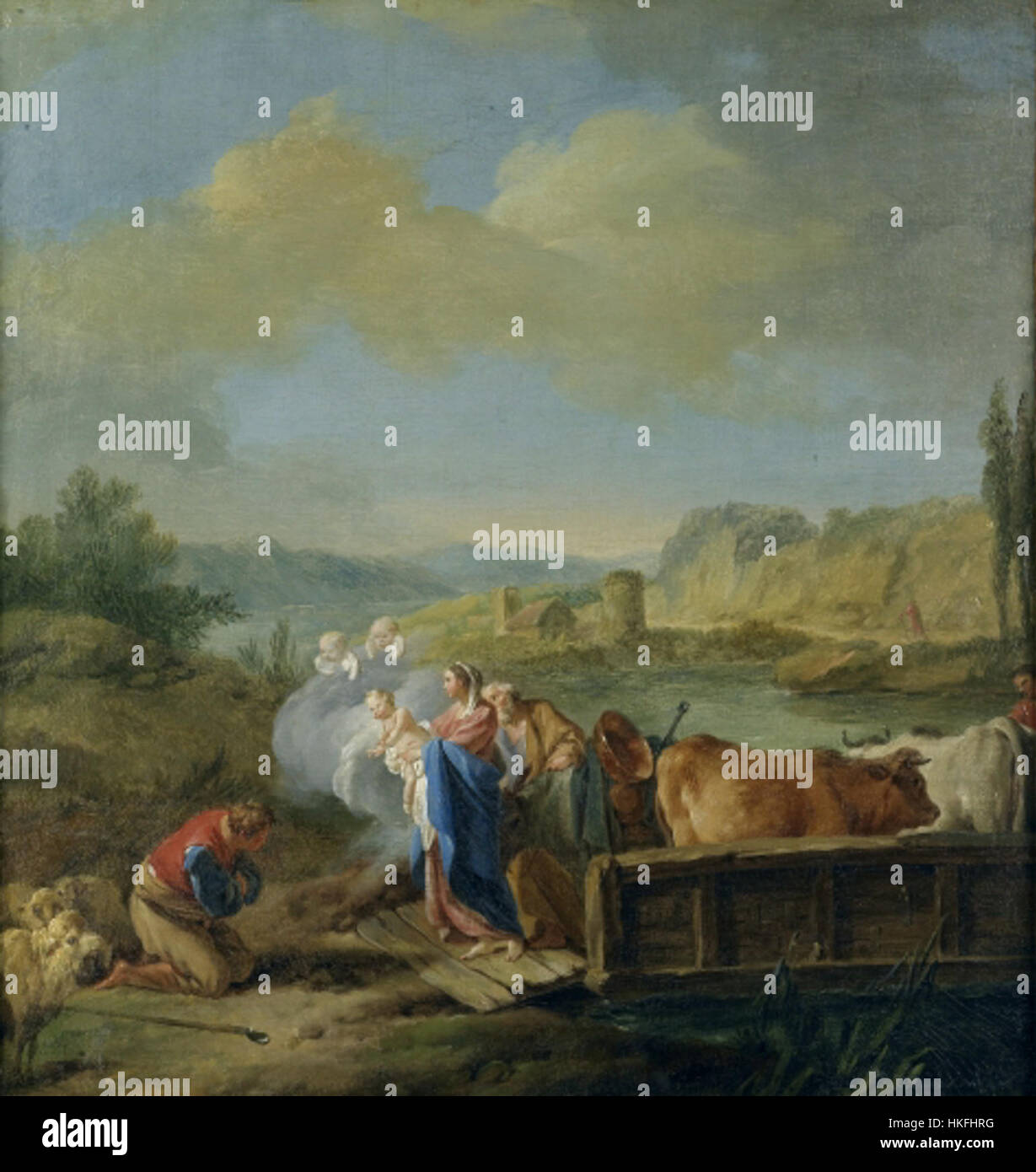 Jean Baptiste Marie Pierre’s 'La Fuite en Egypte' ('The Flight into ...