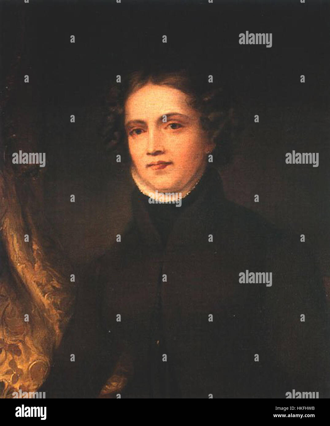 A depiction of Anne Lister, known for her detailed journaling and ...