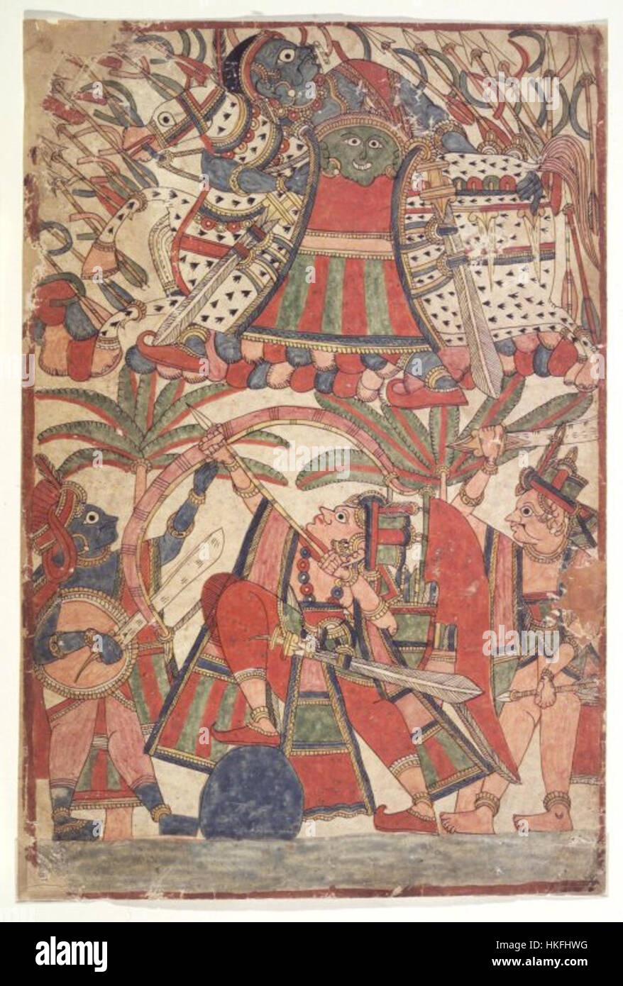 This artwork, from the *Ramayana* series, is part of a cultural ...