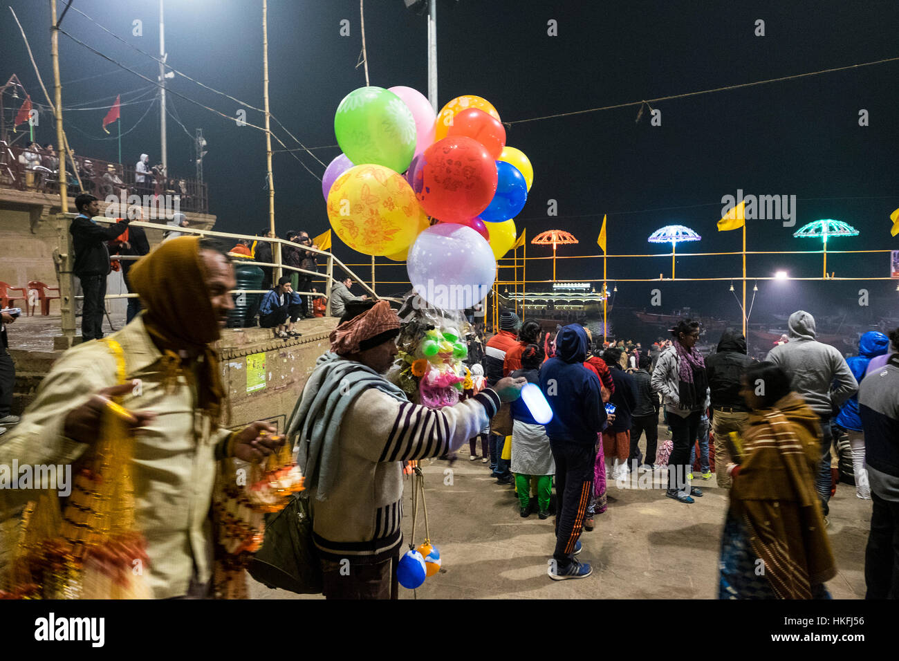 India, Varanasi, local festival Stock Photo - Alamy