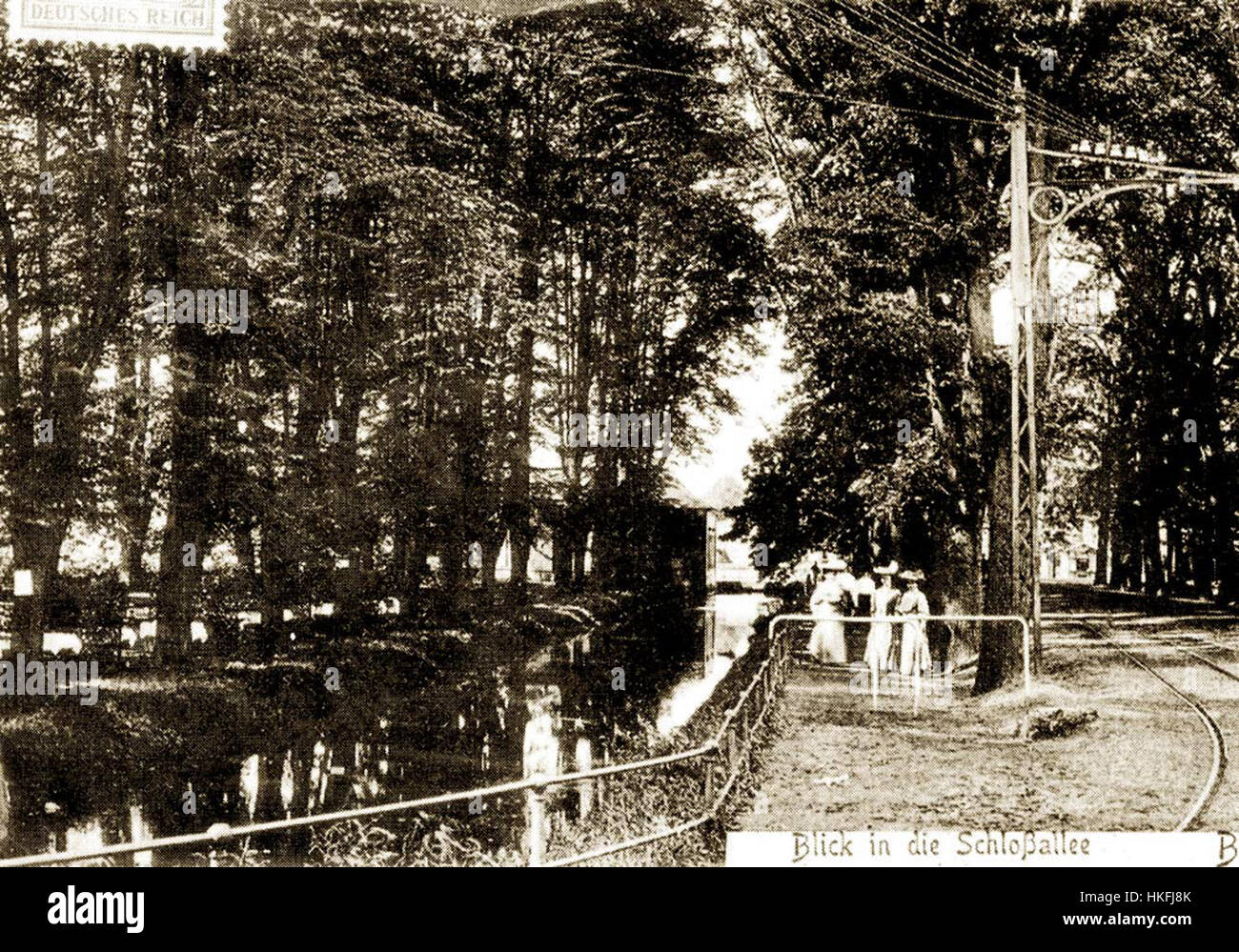 This image features a historic tram in Benrath, Germany, showcasing ...