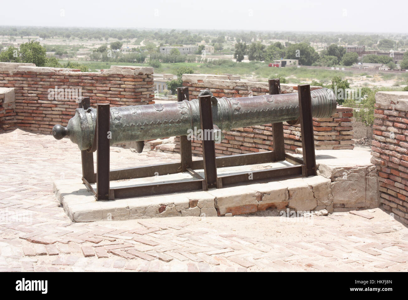 Old style cannon installed on Umarkot fort in Sindh Stock Photo - Alamy