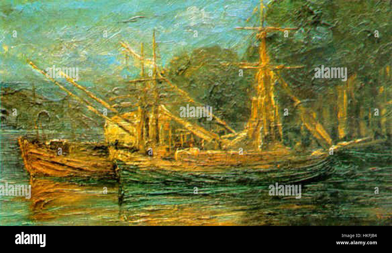 This Turkish painting features traditional elements from the Ottoman ...