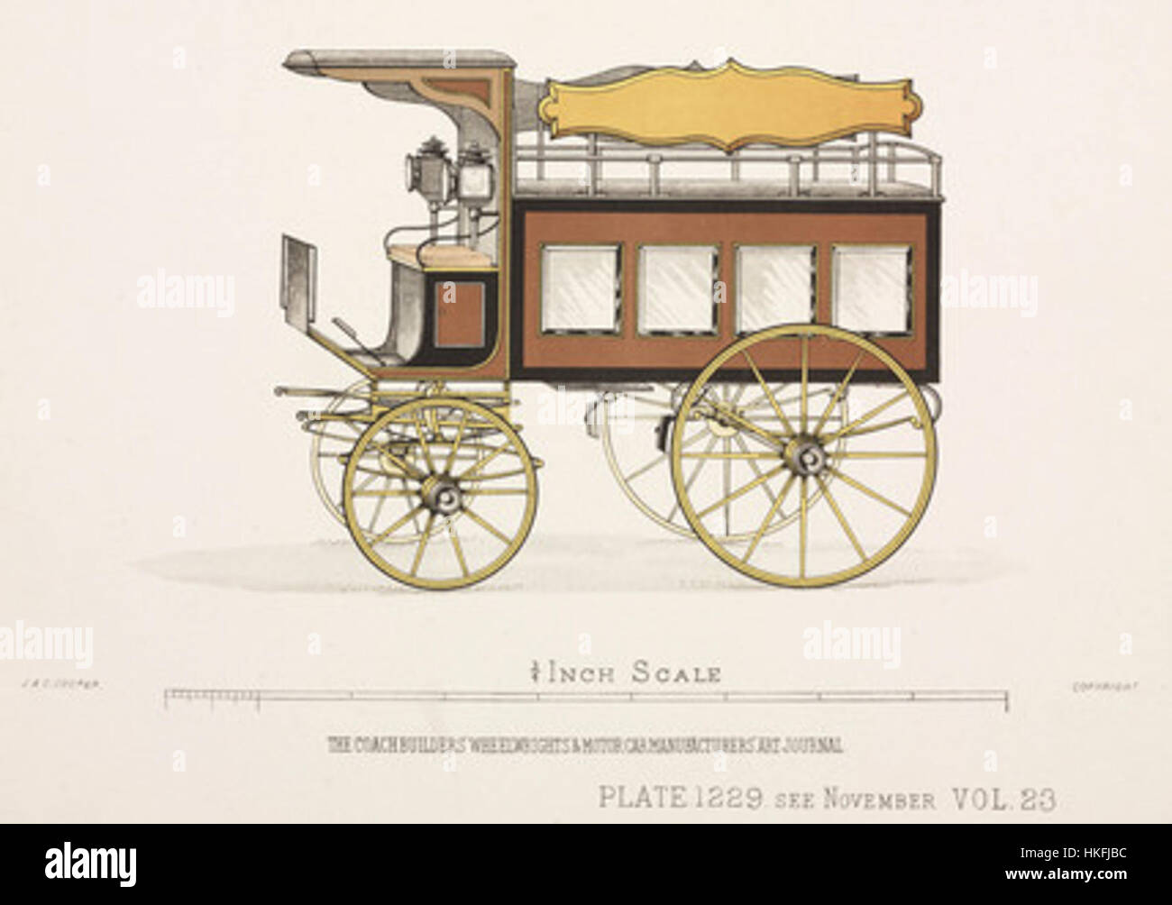 Trade van, c 1903 Stock Photo - Alamy