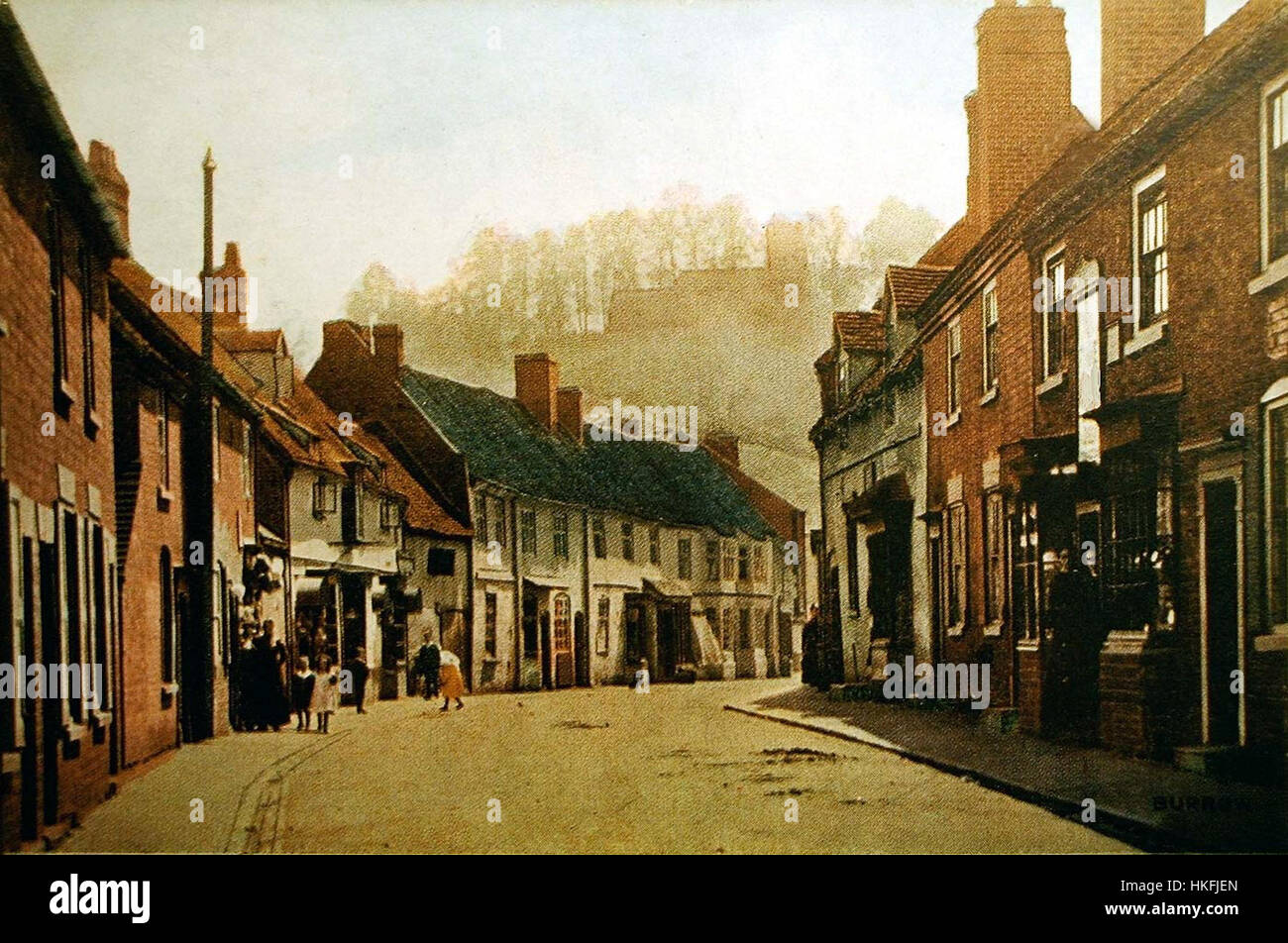 This vintage postcard from Kinver features scenic views of the town ...