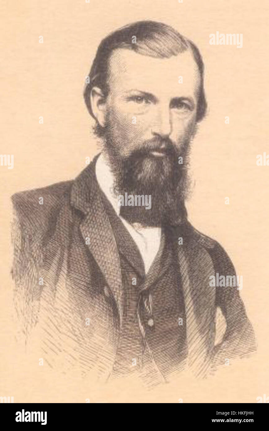 This lithograph depicts William John Wills, a key figure in Australia's ...