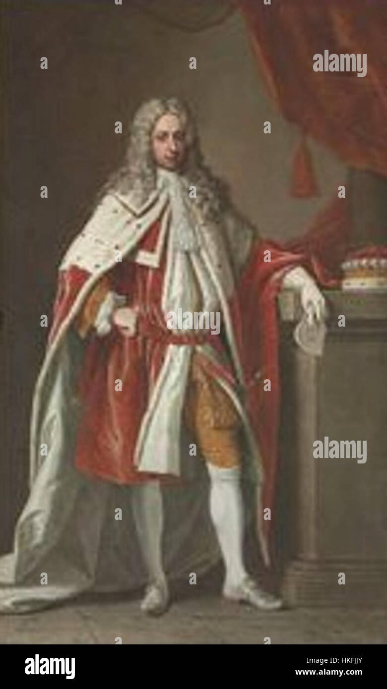This portrait is of Peregrine Hyde Osborne, the 3rd Duke of Leeds ...