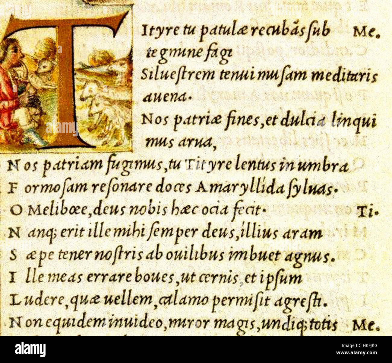 Virgil 1501 Aldus Manutius (Italika Stock Photo - Alamy