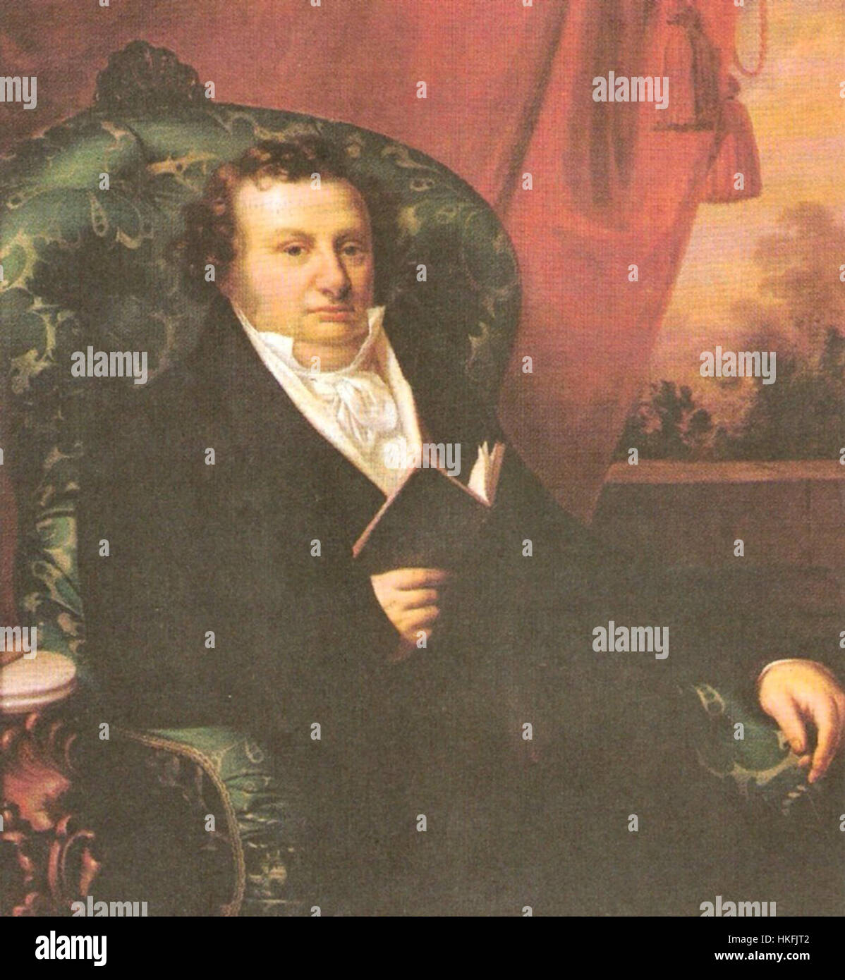 This portrait by Salomon Oppenheim Jr., a notable 18th-century artist ...