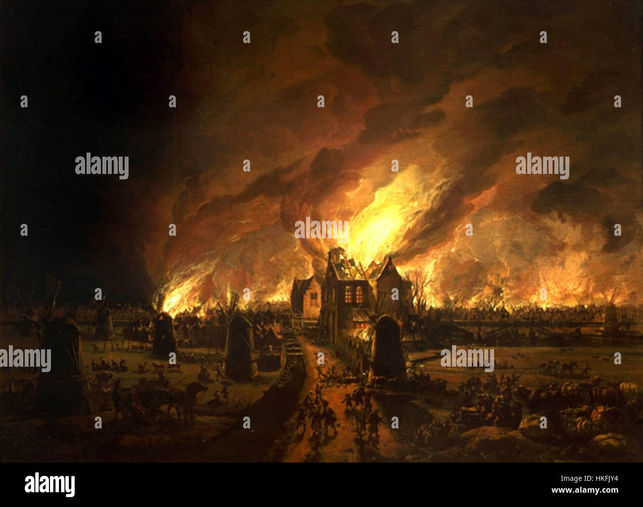 'Grote Brand in De Rijp' (Great Fire in De Rijp) is a 17th-century ...