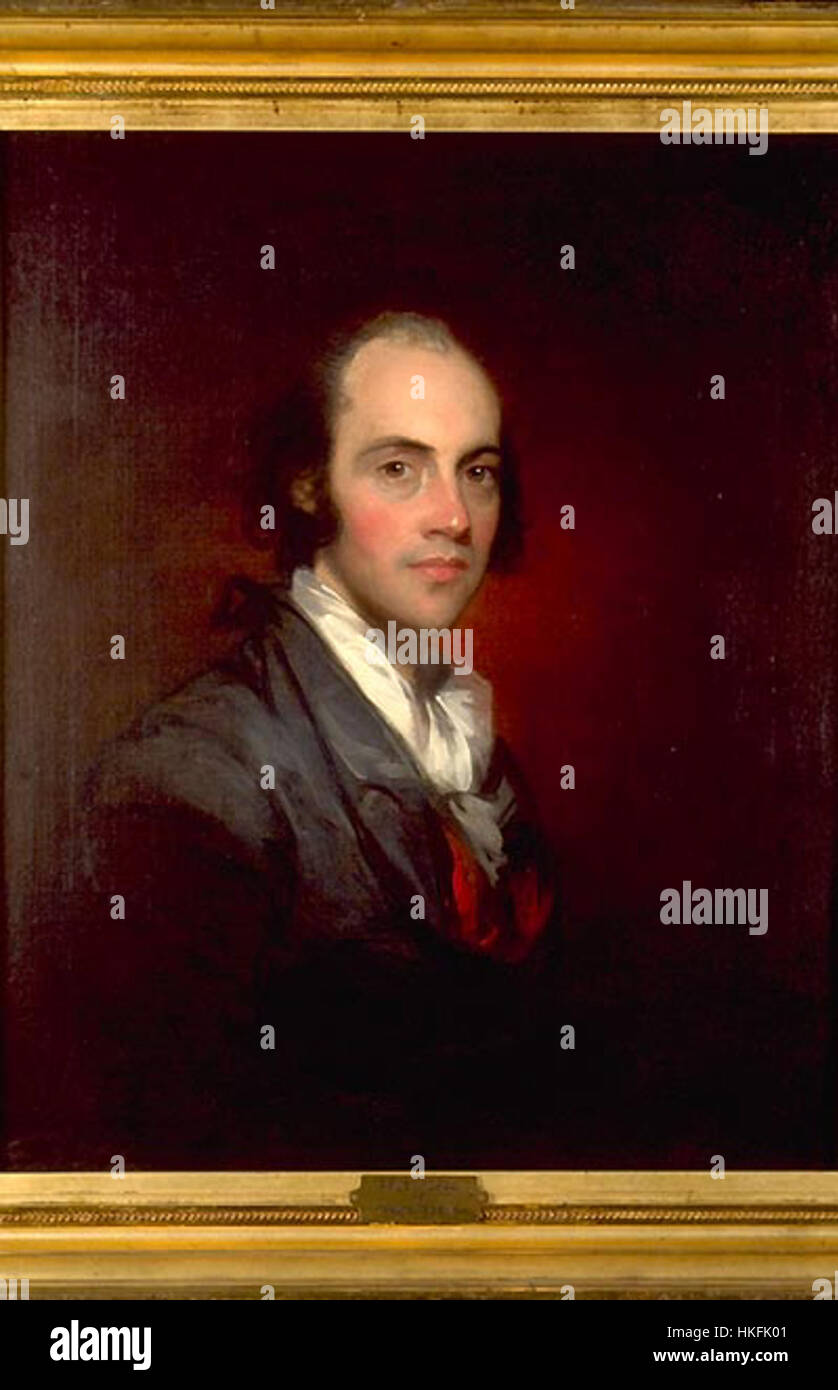 Aaron Burr.New Jersey Historical Society Stock Photo - Alamy