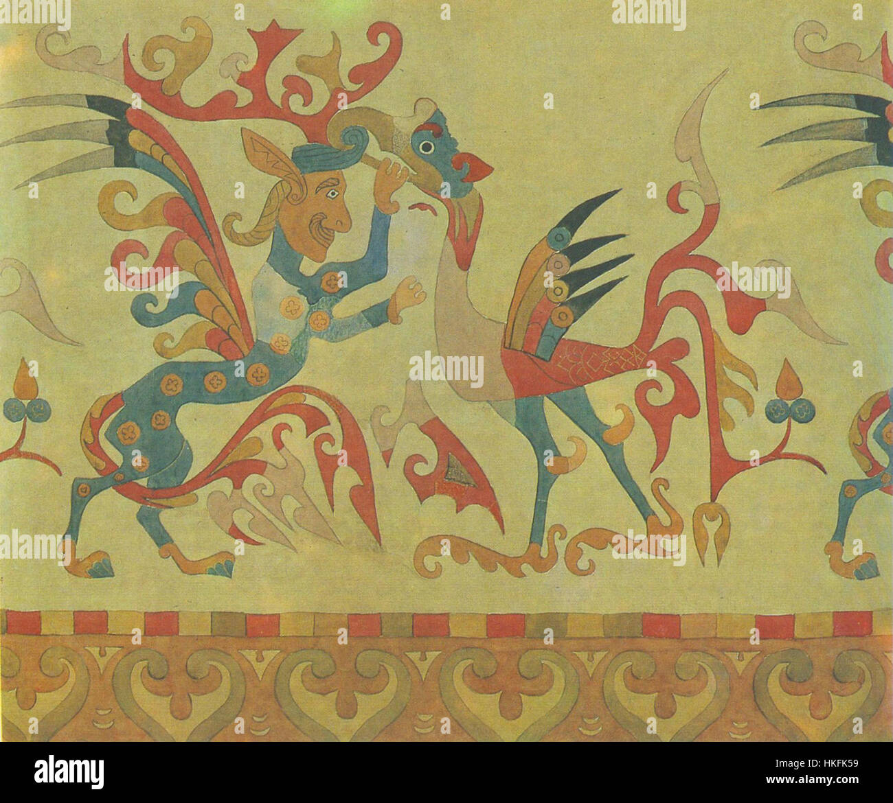 The Pazyryk felt carpet, dating back to the 5th century BCE, is one of ...