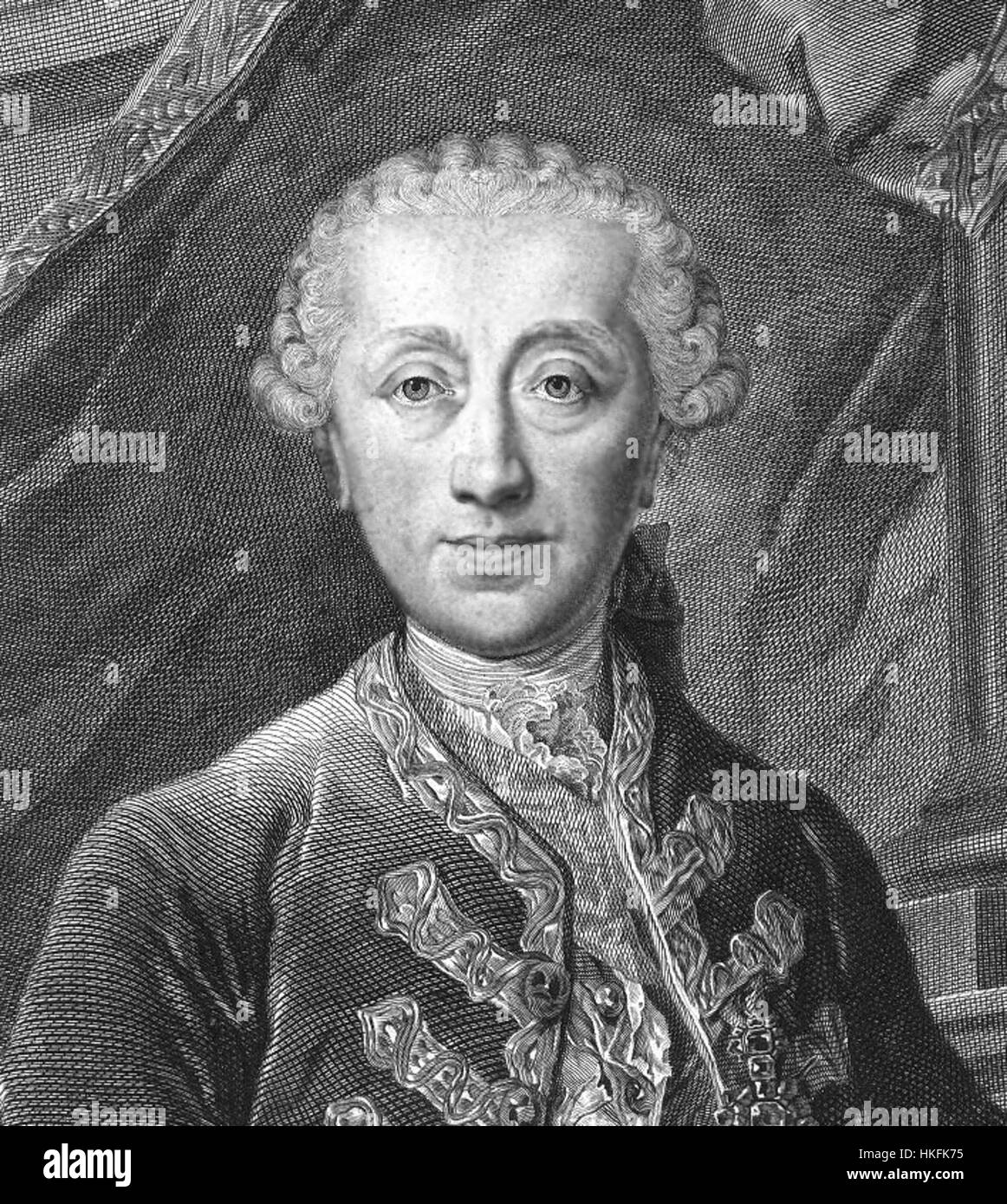 Wenzel Anton Graf von Kaunitz, a prominent Austrian diplomat in the ...