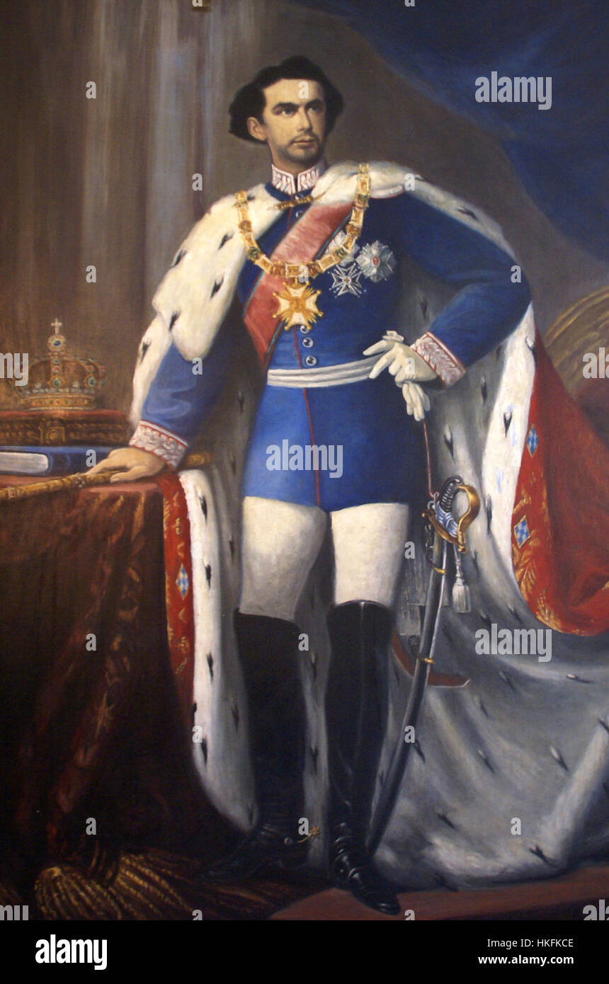 This portrait of Ludwig II, King of Bavaria, showcases his romantic and ...