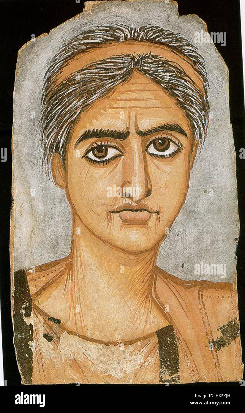 'Fayum 25' refers to a well-known portrait from the Fayum mummy ...