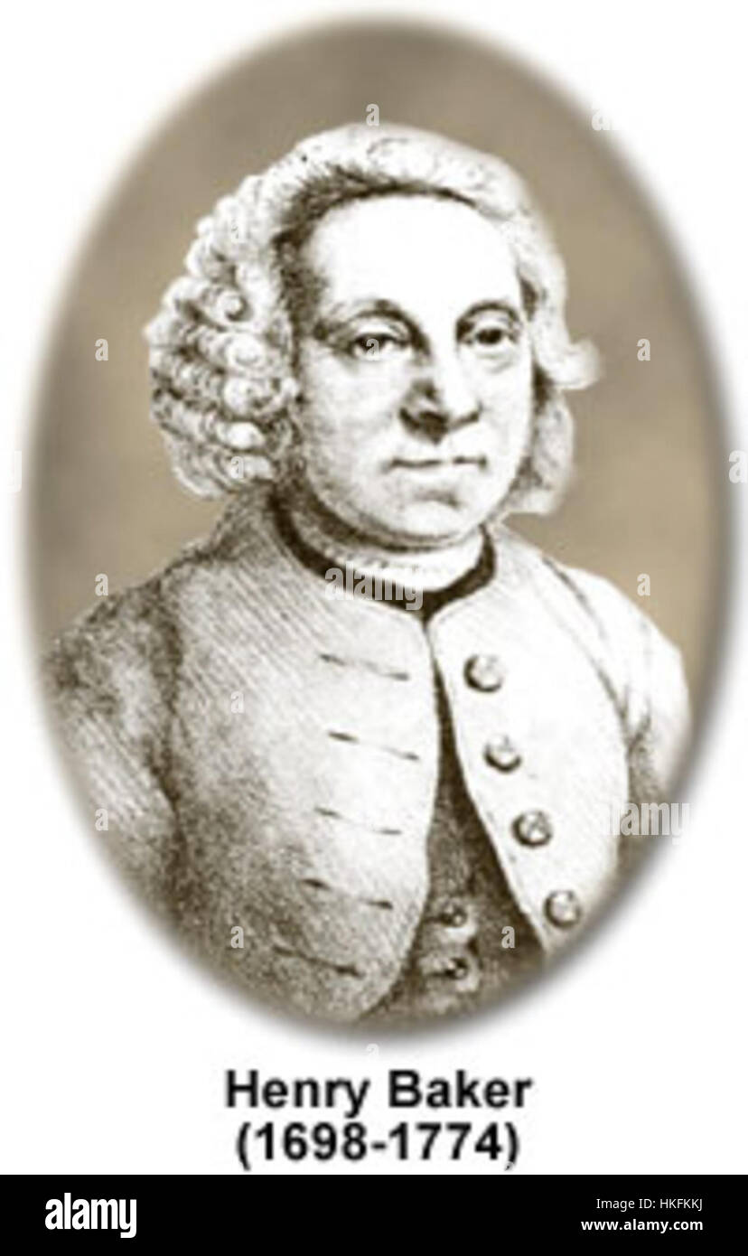 This portrait of Henry Baker, dating from 1698-1774, reflects the Georgian era's fashion and ...