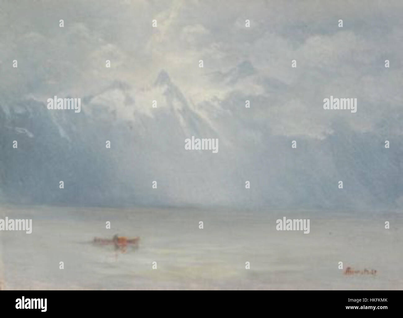 Albert Bierstadt's painting 'Loring, Alaska c.1889' captures the ...