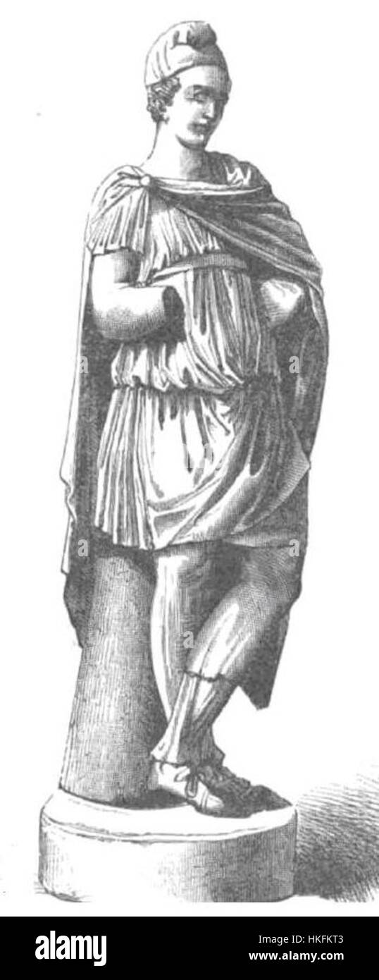 The 'Young Dacian' by Duruy depicts a historical figure from the Dacian ...