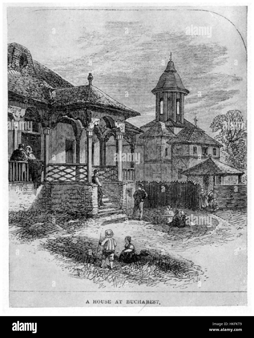 A house at Bucharest, 1850 Stock Photo - Alamy