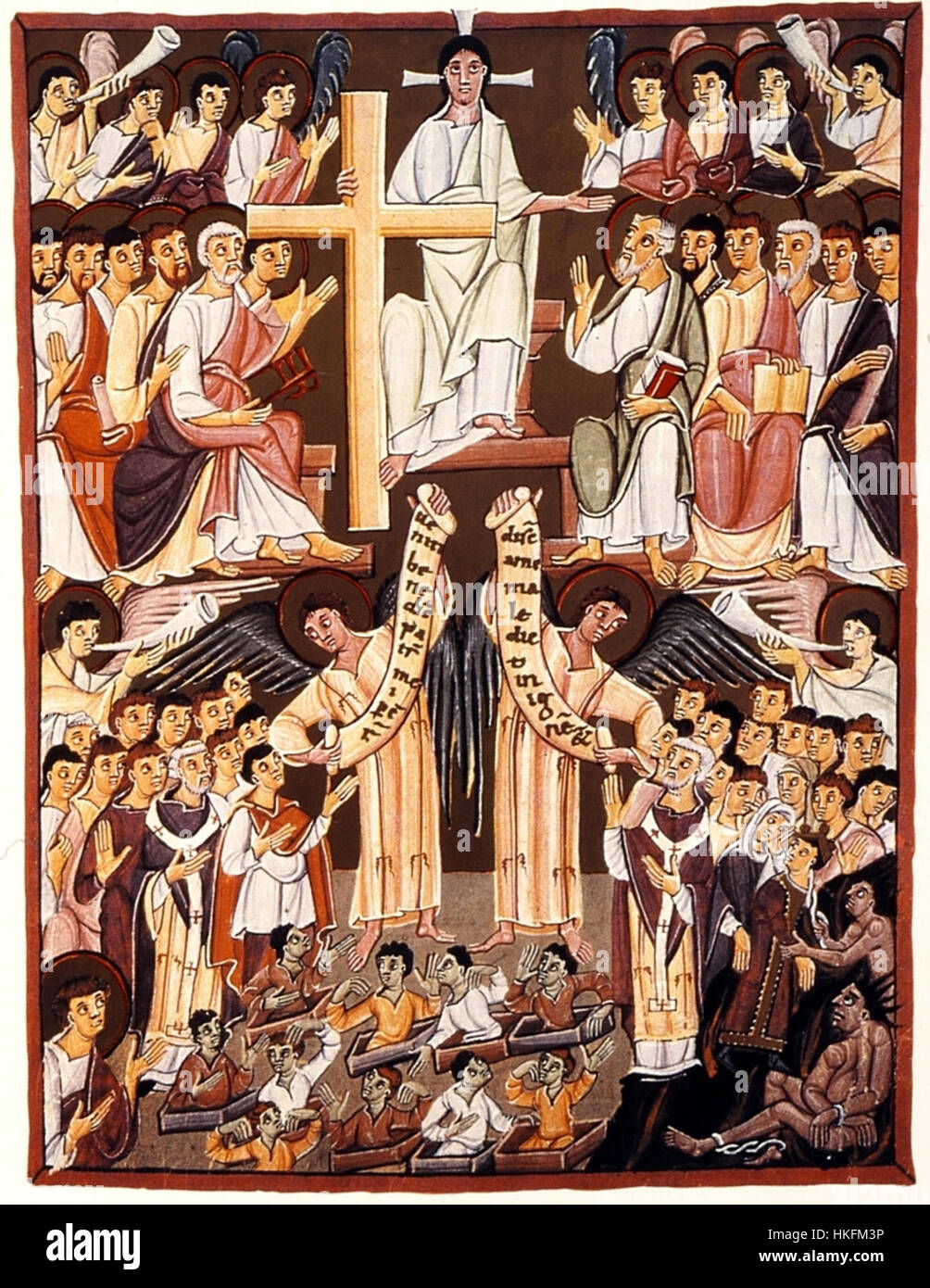 The Bamberg Apocalypse Folio 053r depicts the Last Judgement, a vivid ...