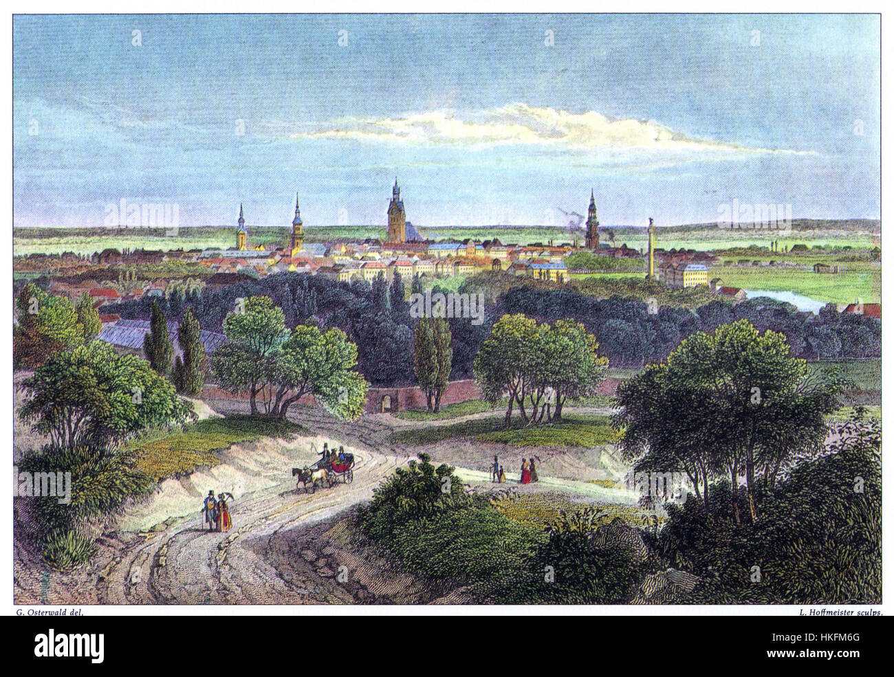 This painting from around 1840 presents a southwest view of Hannover ...