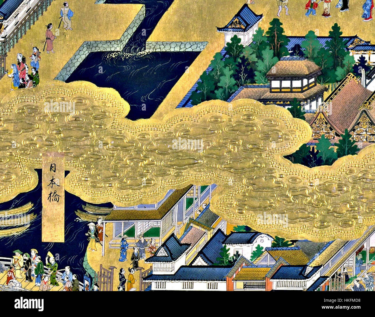 A work of art titled 'Edo l242' showcases traditional Edo period ...