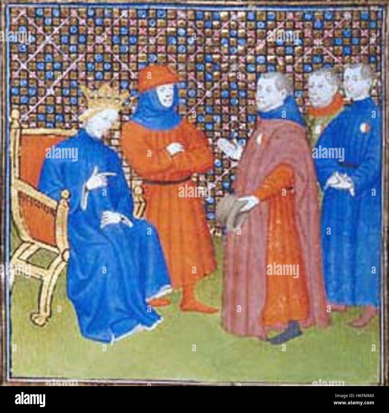 A historical portrait of Louis X of France, depicting the French king’s ...