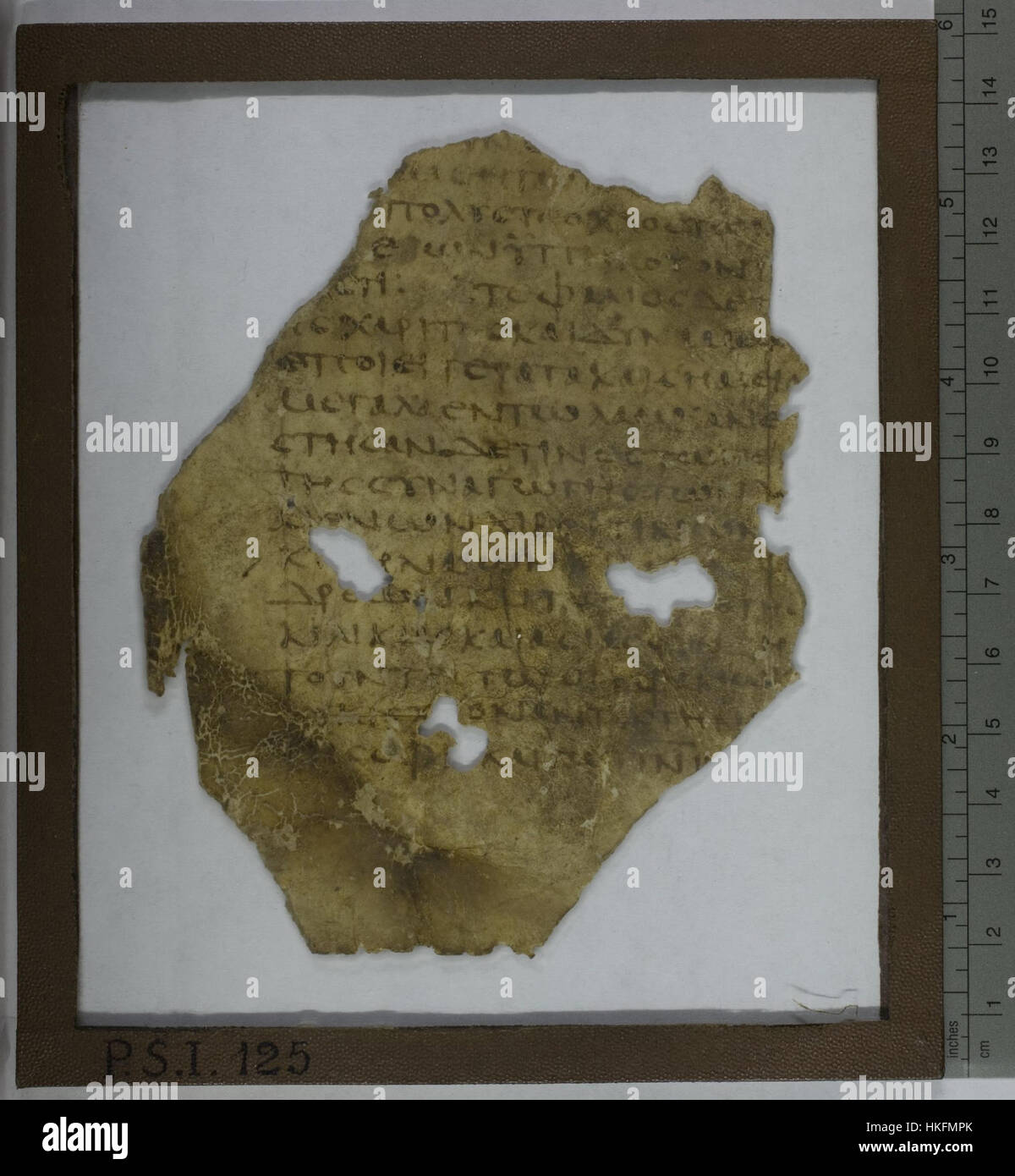 A manuscript featuring uncial script, a calligraphic style popular in ...