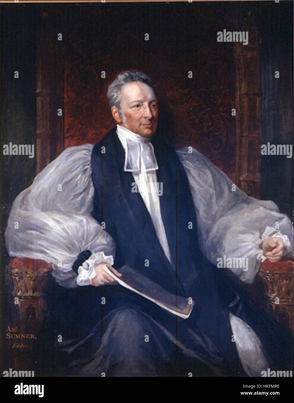 This portrait of Archbishop John Bird Sumner captures the prominent ...