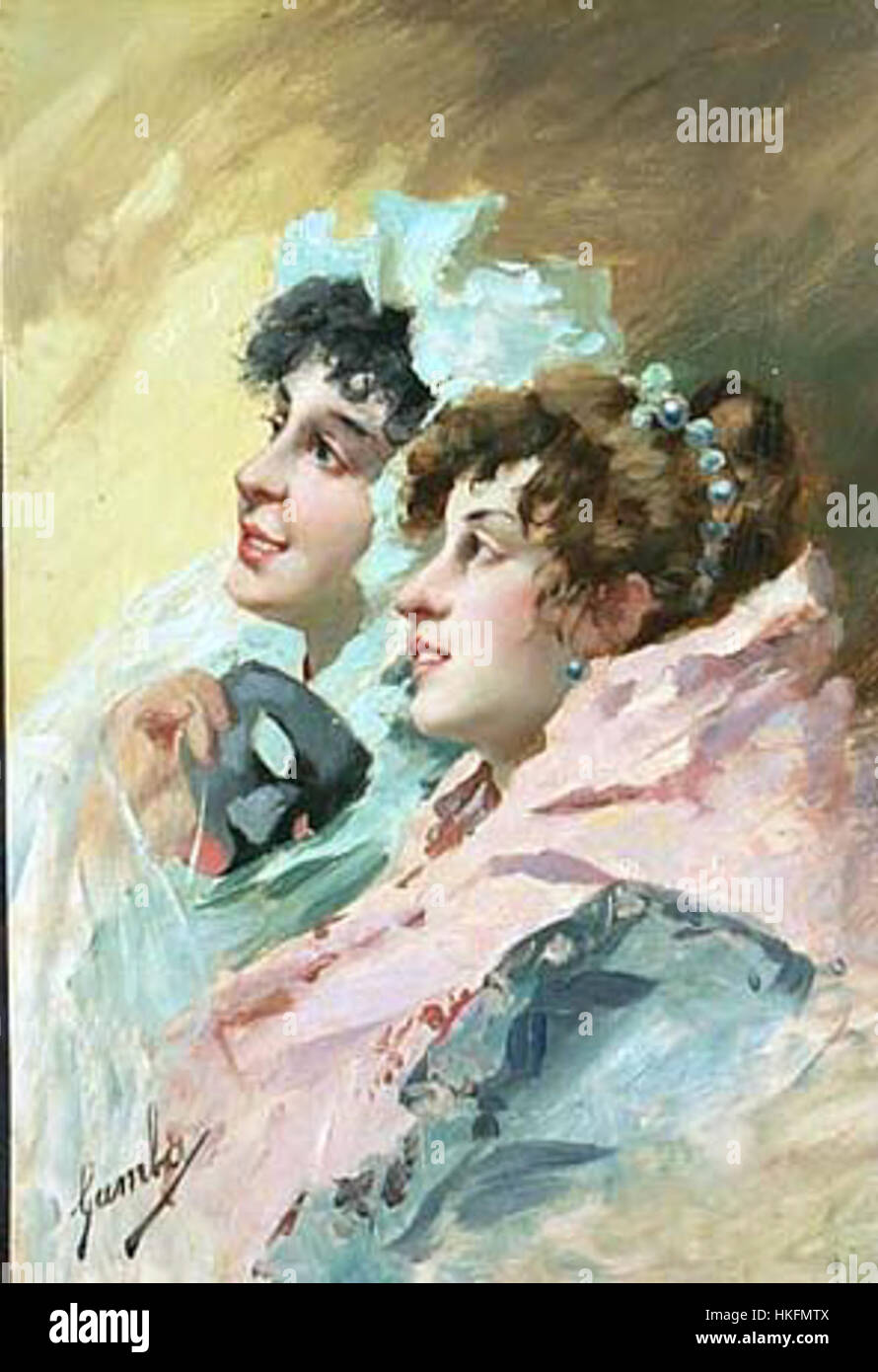 Enrico Gamba At the Masked Ball Stock Photo - Alamy