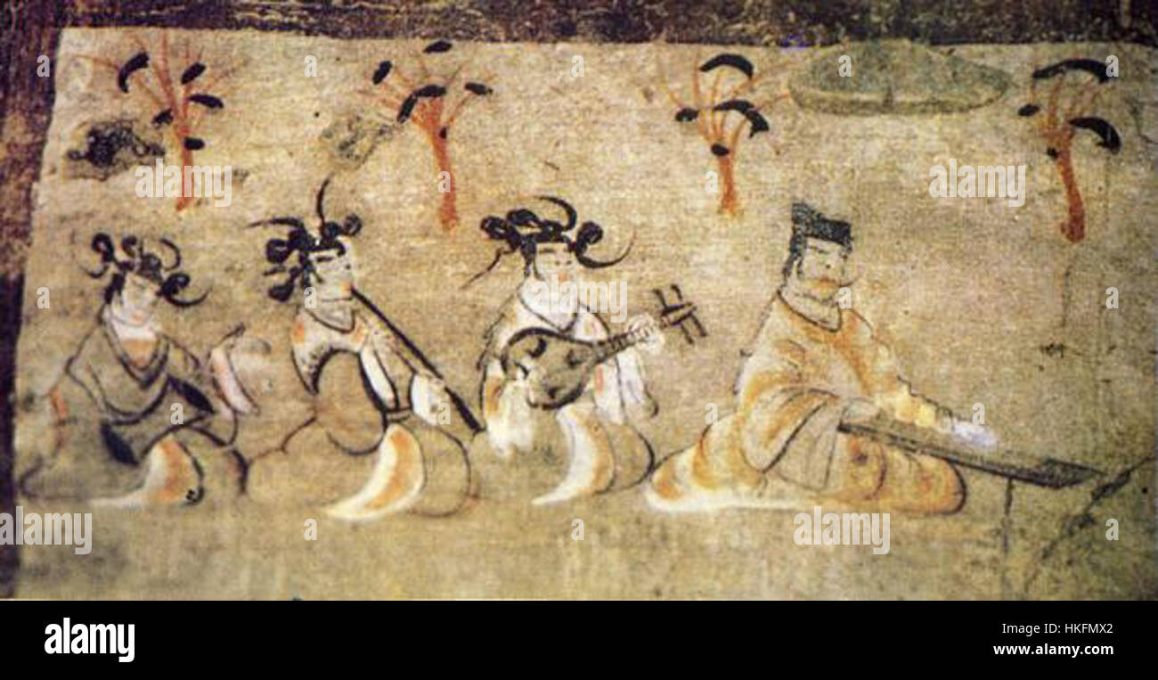 This artwork from the Jin Dynasty showcases the traditional Chinese ...