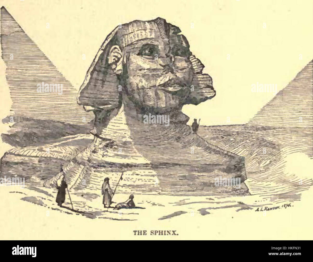 The painting 'Giza the Sphinx' from 1886 presents an iconic view of the ...