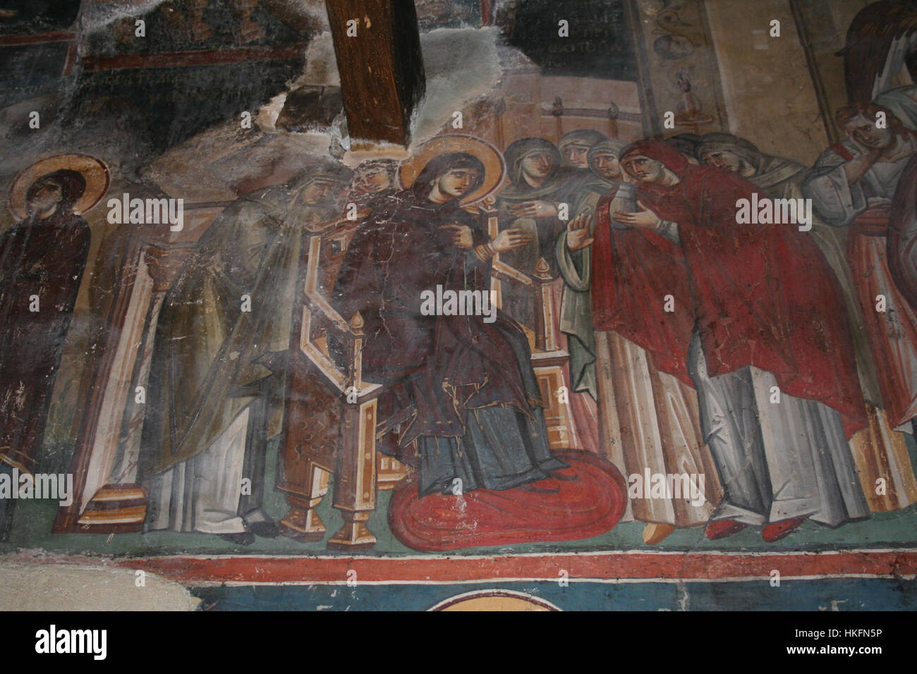 These paintings in the Church of the Theotokos Peribleptos in Ohrid ...