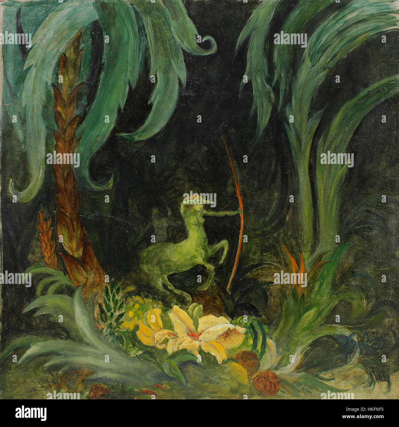 'Centaurin' by Max Frey, painted around 1928, is a striking example of ...