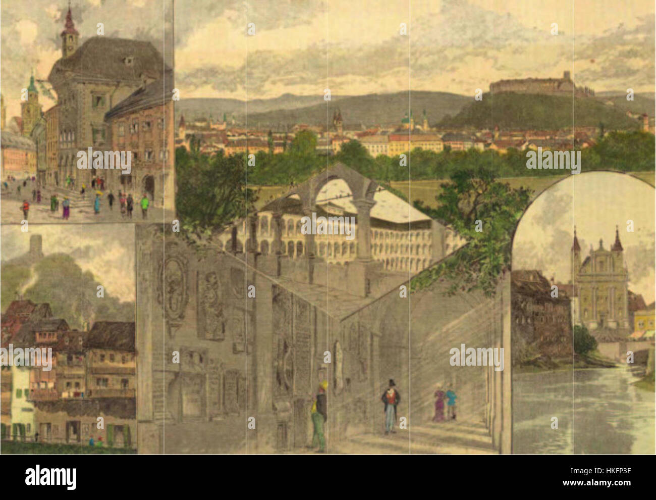Carl Eberhard’s 'Veduta Ljubljane' is a remarkable 19th-century ...