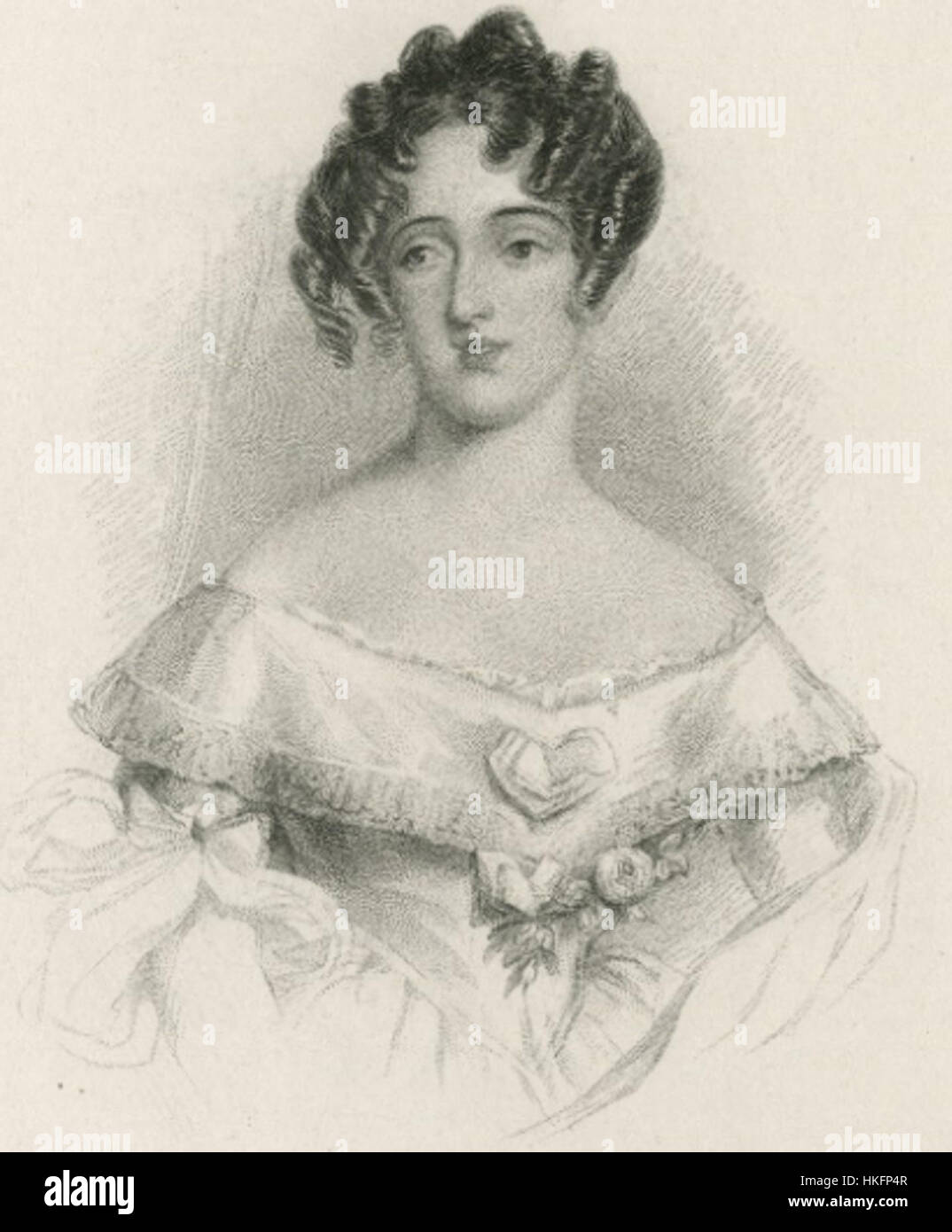 A portrait of Lucia Vestris, a famous 19th-century English actress ...