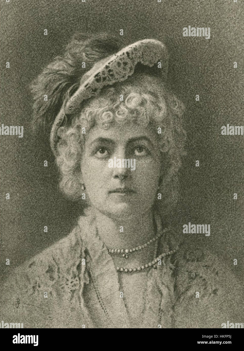 The portrait of Helena Modjeska, a renowned Polish actress, captures ...