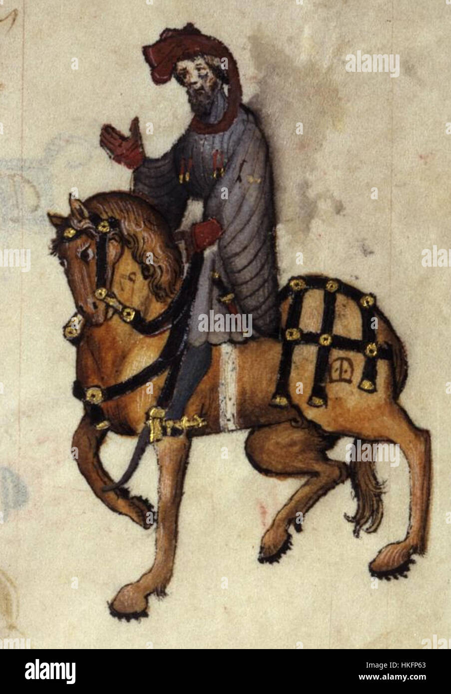 This painting illustrates the Knight from Geoffrey Chaucer's 'The ...