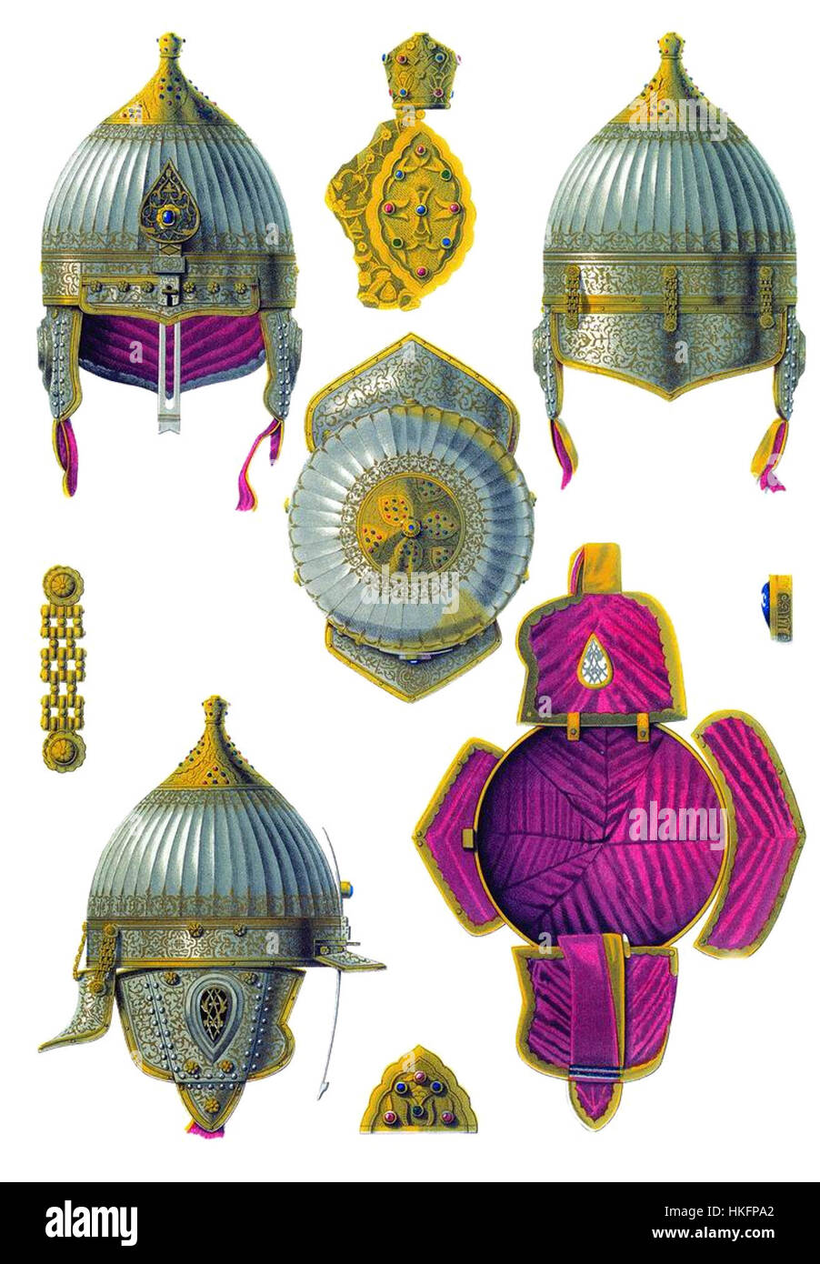 The 'Drevnosti RG v3 ill015' illustration depicts ancient Russian ...